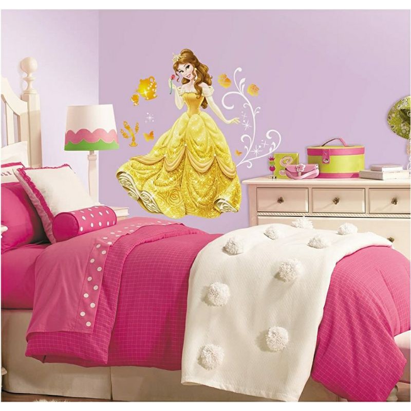 RoomMates Disney Beauty & The Beast Princess Belle Peel and Stick Giant ...