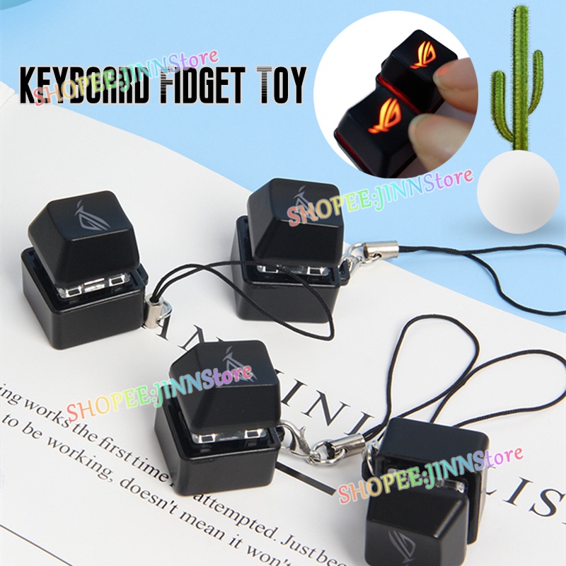 JINN RGB LED Mechanical Keyboard Switch Keychain Light Up Backlit For ...