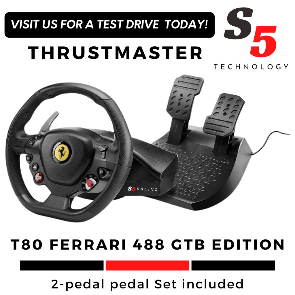 Thrustmaster T80 FERRARI 488 GTB EDITION (Ferrari x Xbox One) Pedal set ...