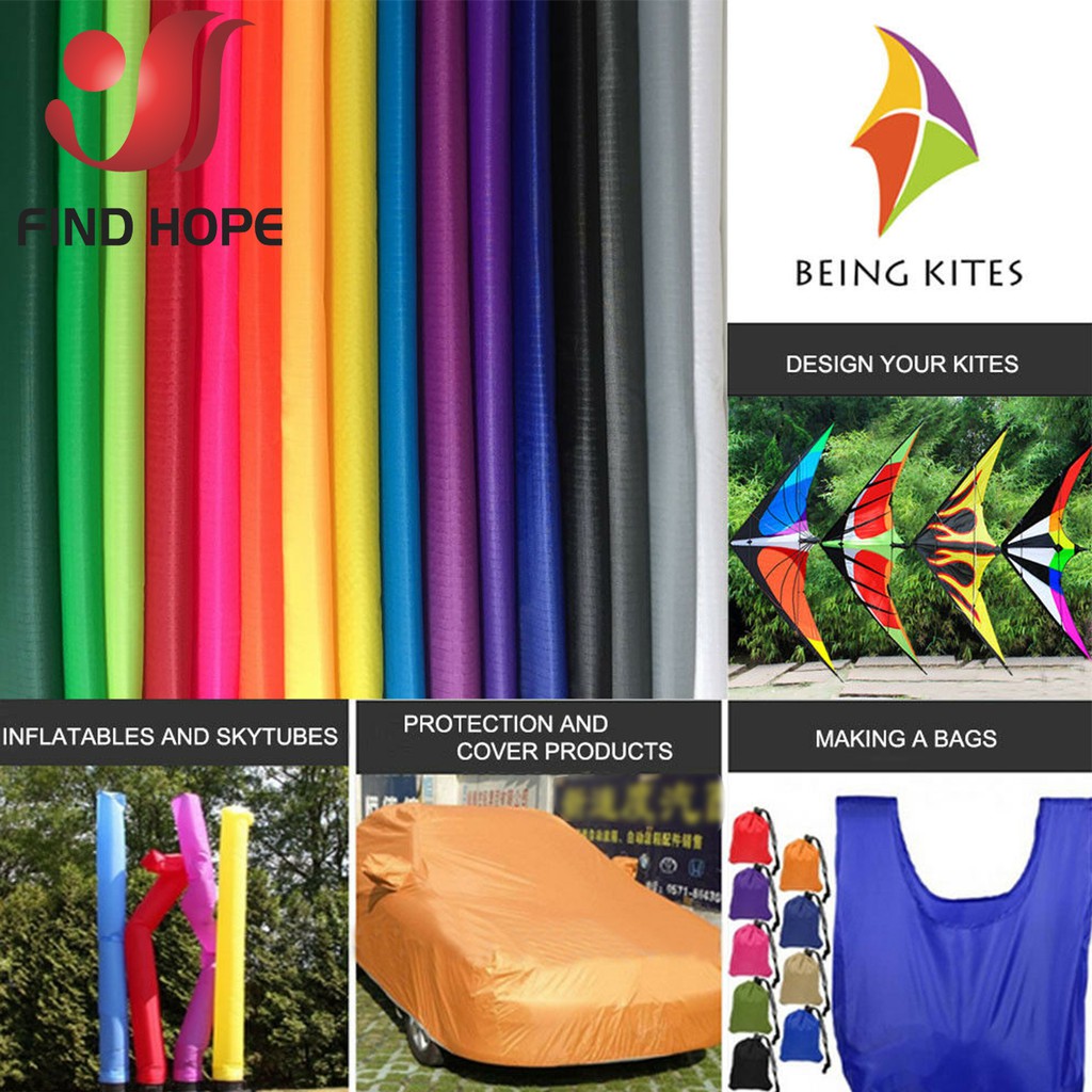 145CM X 90CM WATERPROOF RIPSTOP NYLON FABRIC LIGHTWEIGHT 70D PU COATED ...