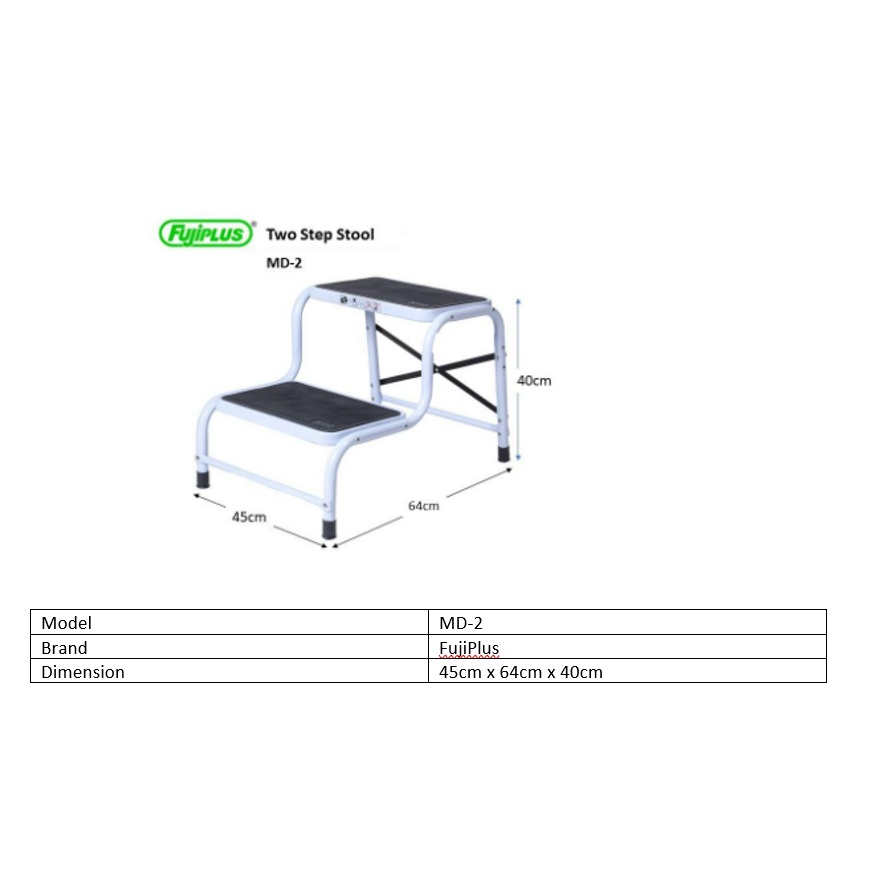 MD-2 FujiPlus Two-Steps Stool MD Series | Shopee Singapore