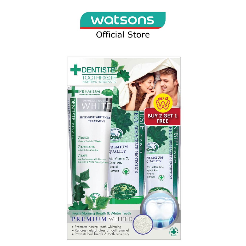 DENTISTE Toothpaste Special Combination Value Pack Whitening 100g ...