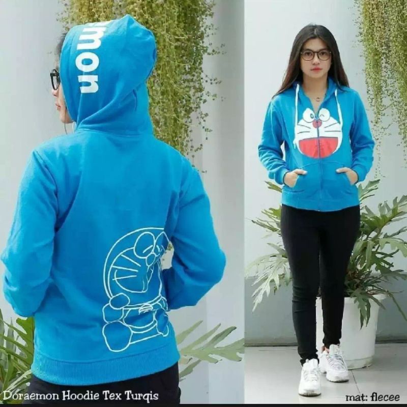 WIBU MEN'S-WOMEN'S HOODIE SWEATER JACKET ANIME DORAEMON TURKEY LIGHT ...