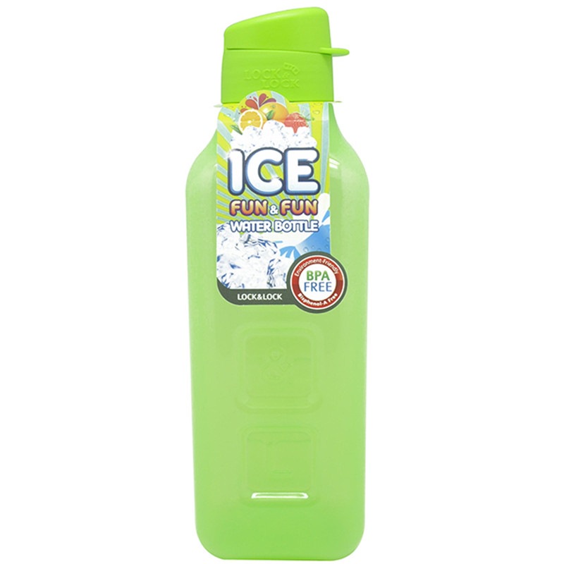 LocknLock Ice Fun Fun Water Bottle 1.0L, Green (HAP805G) | Shopee Singapore