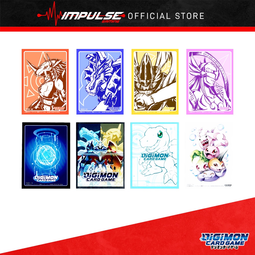 Digimon TCG Card Sleeves 2020 - Wargreymon/Metal Garurumon/Angelmon ...
