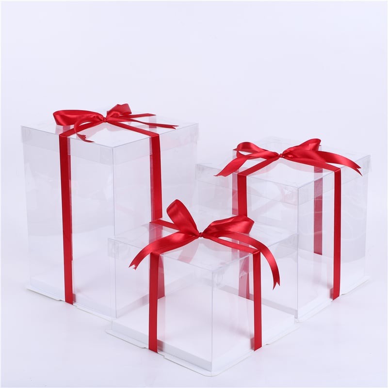 PVC Transparent Cake Box/Flower Box/Display Box/ Box 透明蛋糕盒/花盒/展示盒 Kotak ...