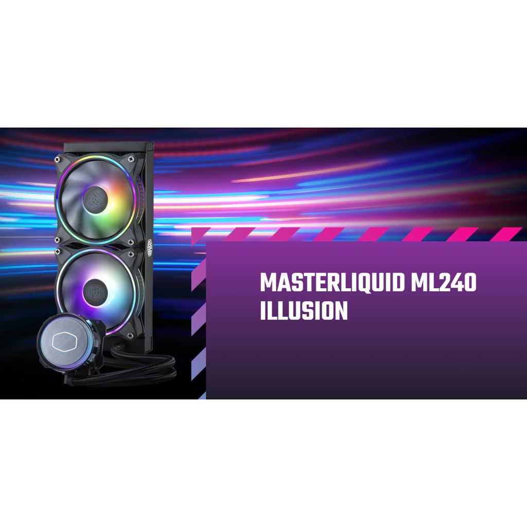 Cooler Master MasterLiquid ML240 Illusion Addressable RGB Cooler With ...