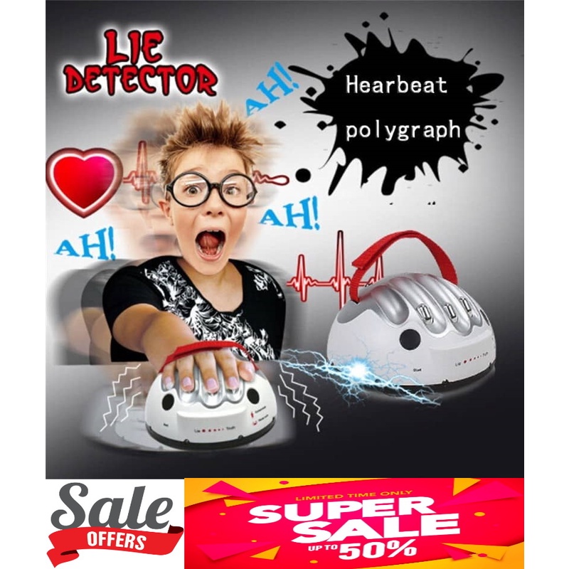 Lie Detector Running Man Polygraph Toys Adult Game Test Electric Shock ...