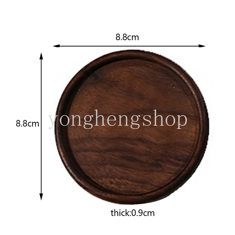 Creative Durable Wooden Coaster Tea Coffee Cup Mat Tray Placemat Non ...