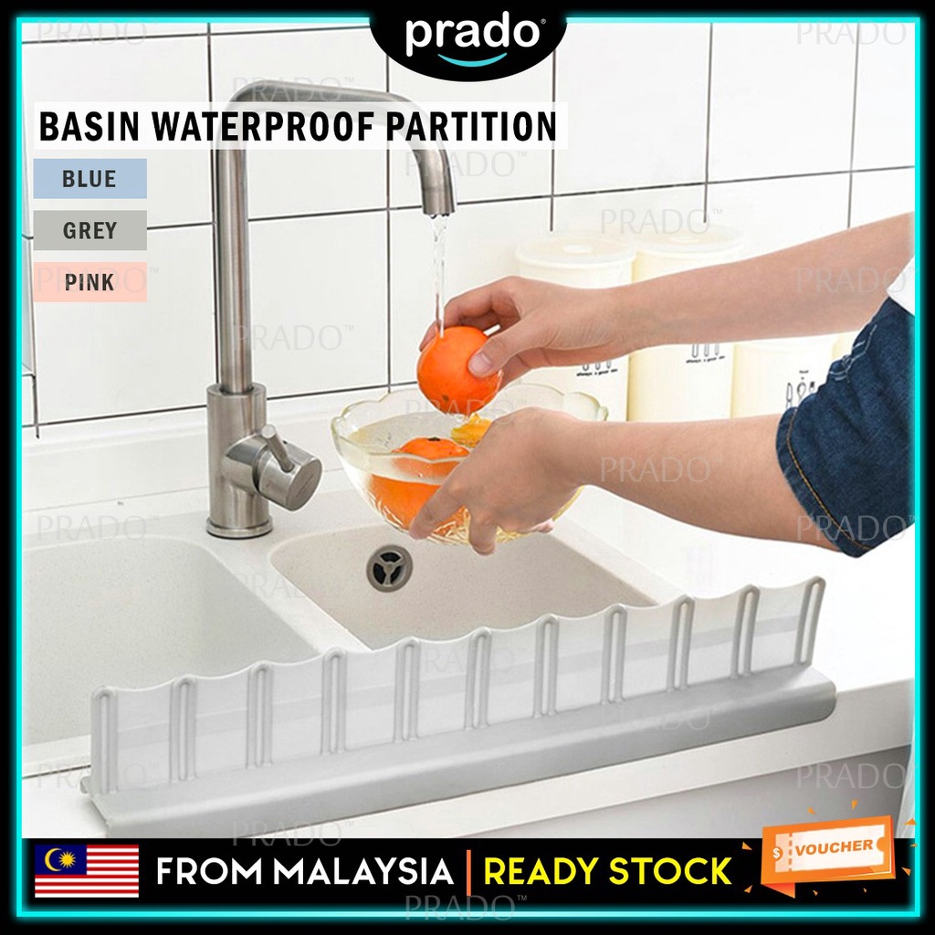 PRADO Soft Splash Guard Water Sink Flap Block Kitchen Water Barrier ...