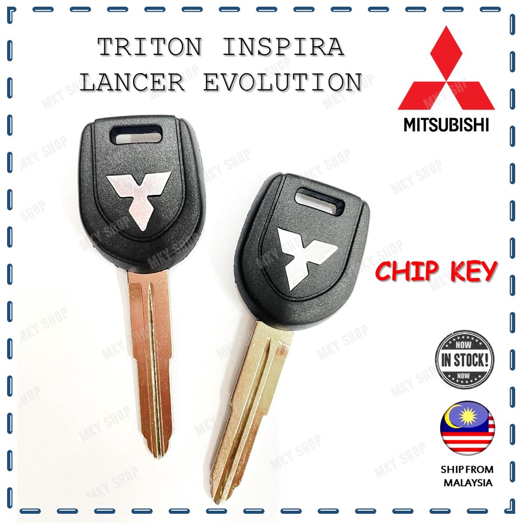 Mitsubishi Triton Inspira Lancer Evolution Chip Key | Shopee Singapore