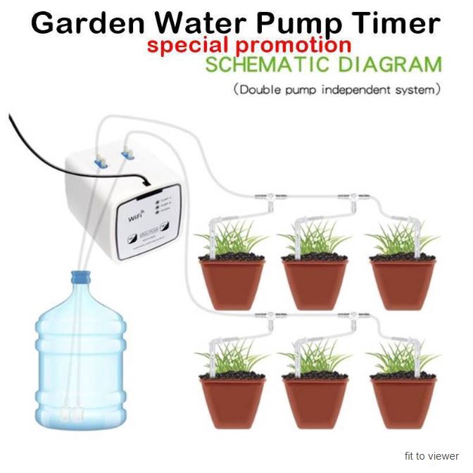 💖READY STOCK💖Plant Irrigation System Kit Automatic Watering Device for ...