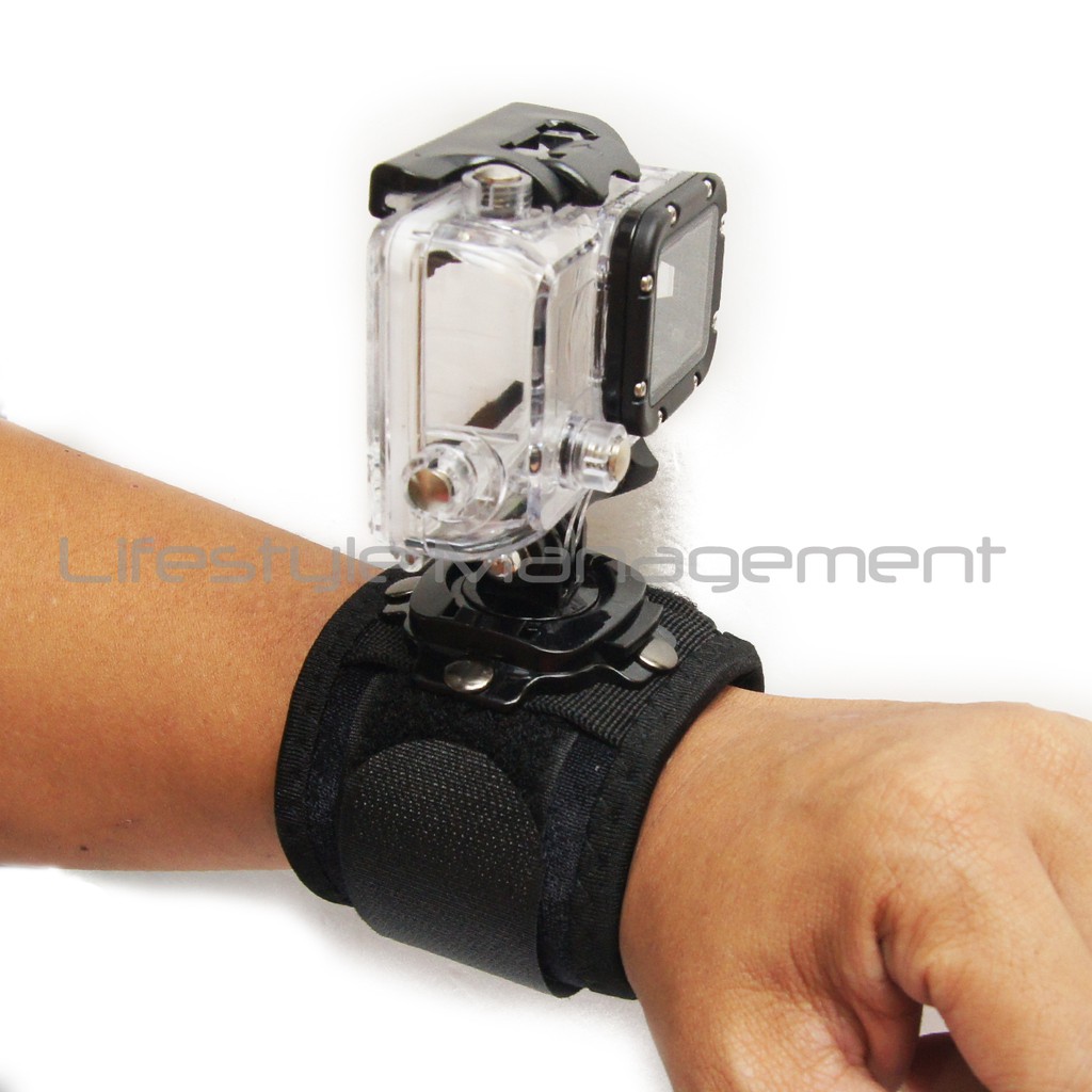 GoPro Rotary/Rotable/Rotation Wrist/Arm Strap/Straps/Band Mount/Adapter ...