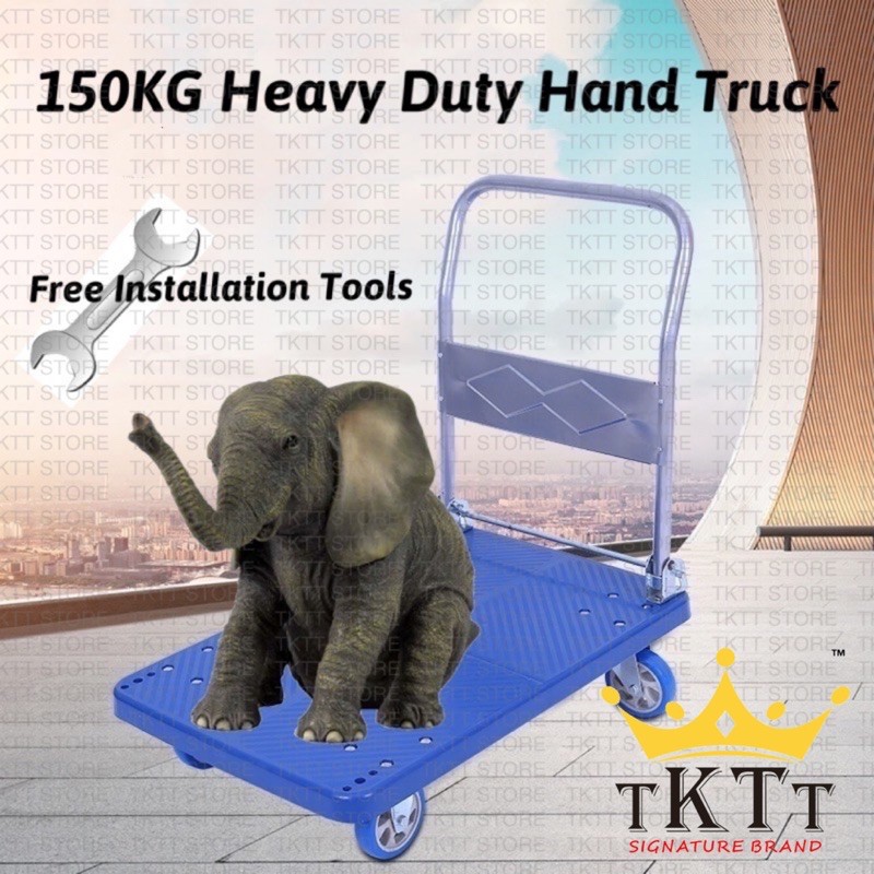 TKTT 150kg Heavy Duty Fibre Plastic Platform Hand Truck Multifunctional ...