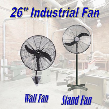 HEAVY DUTY 20" & 26" INDUSTRIAL STAND FAN/ INDUSTRIAL WALL MOUNT FAN ...