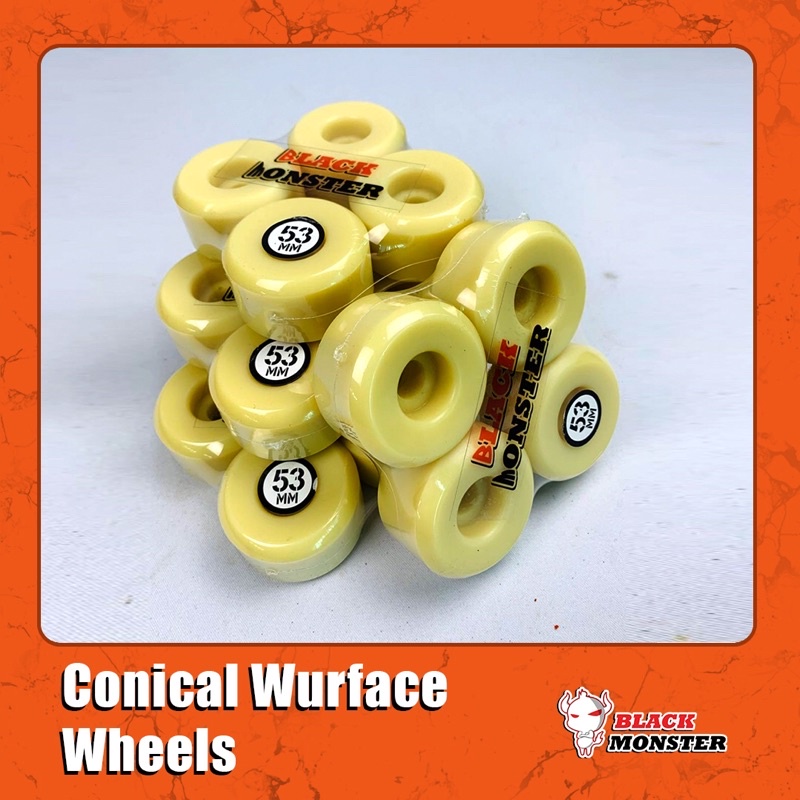 skate Colour Conical Surface Skateboard Wheels 53mm/102A | Shopee Singapore