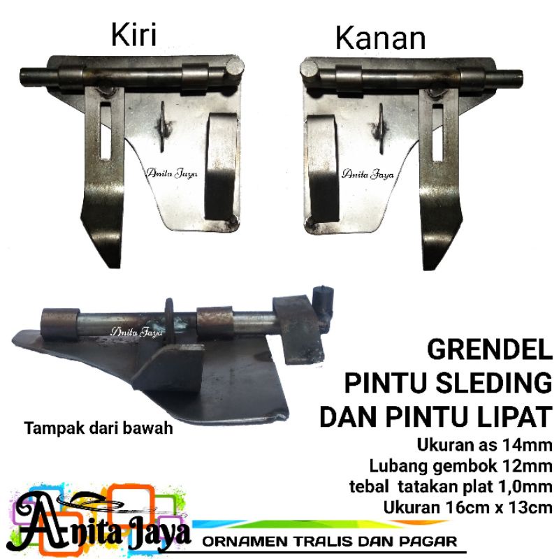 Grendel sled door and folding door latch lock right and left | Shopee ...