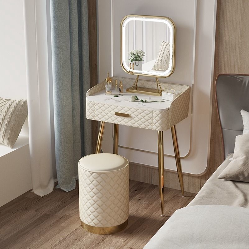 Light luxury Nordic dressing table simple modern small apartment ...