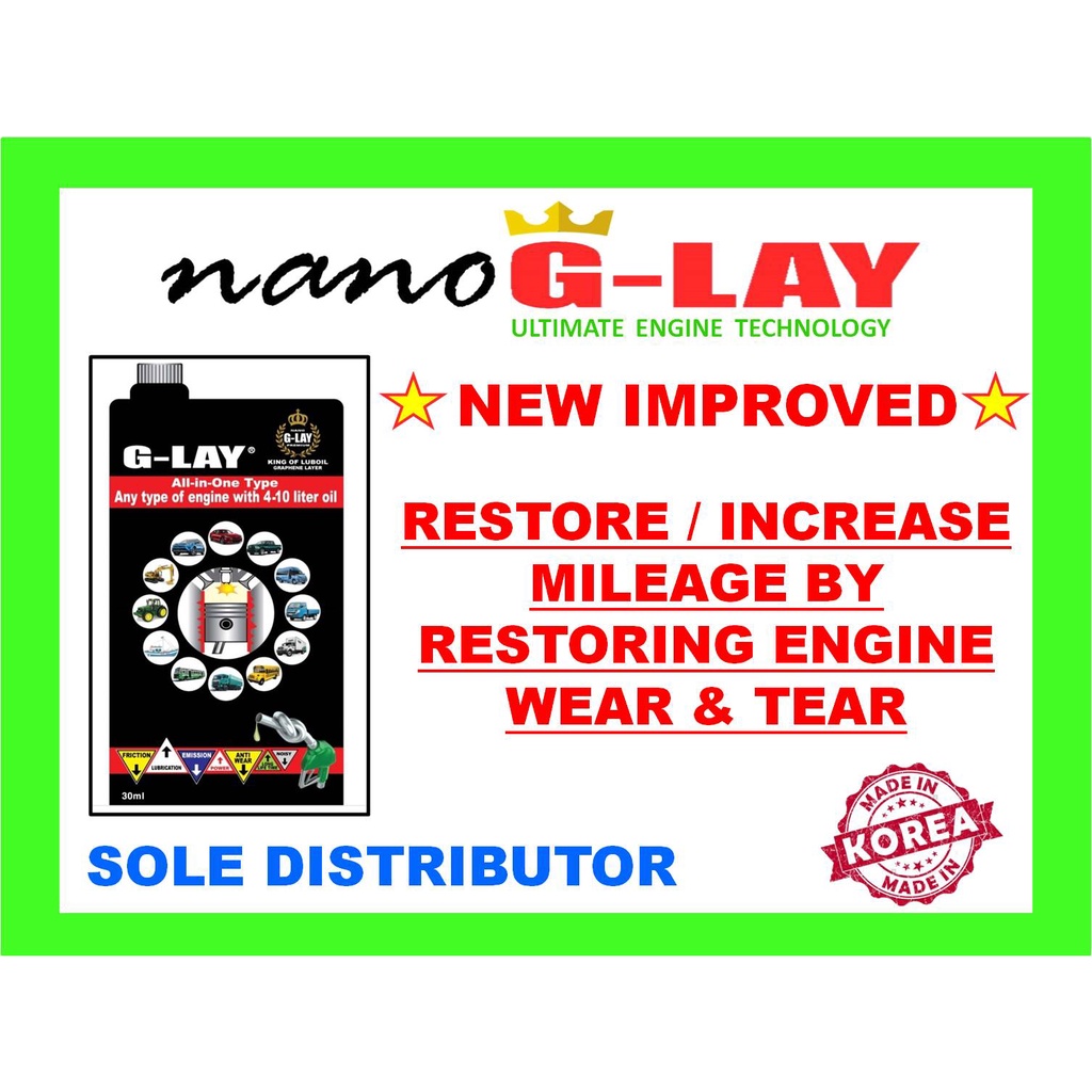 Nano Glay Engine Oil Additive Graphene | Shopee Singapore