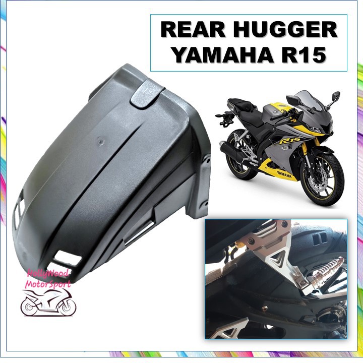 YAMAHA R15 / MT15 REAR HUGGER LEBAR REAR FENDER HUGGER BESAR YAMAHA R15 ...