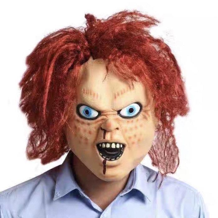 [SG Seller] Chucky Latex Mask Realistic Hair Halloween Costume Cosplay ...