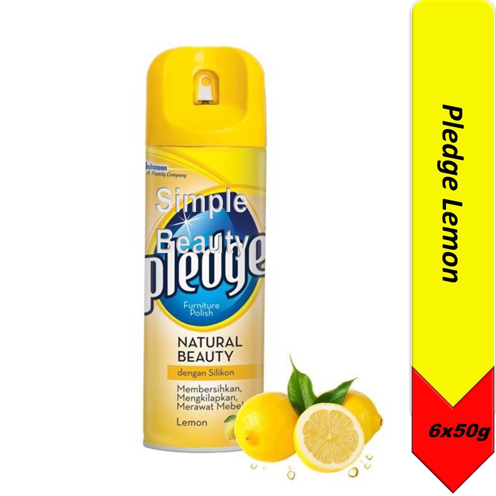 Pledge Natural Beauty Furniture Polish Lemon, 350g | Shopee Singapore