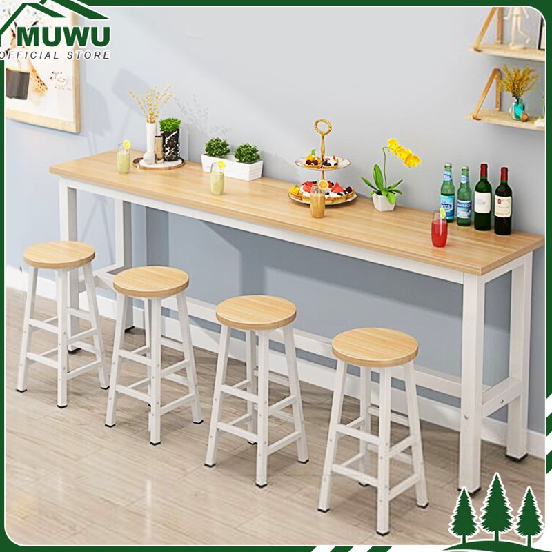 [Hot Selling] Bar Table Simple Table And Chair Against The Wall Bar ...