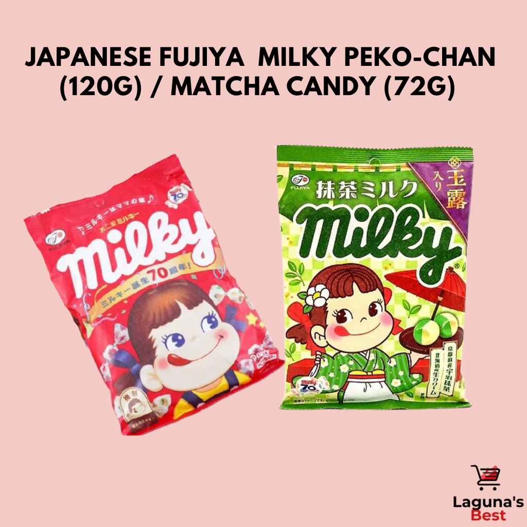 Japanese Fujiya Milky Peko-Chan (120g) / Matcha Candy (72g) | Shopee Singapore