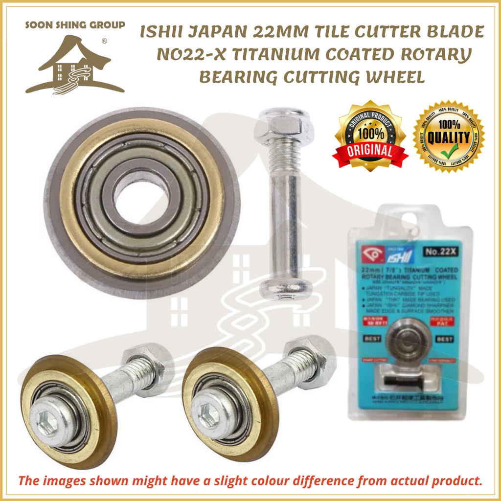 ISHII JAPAN 22MM TILE CUTTER BLADE NO22-X TITANIUM COATED ROTARY ...