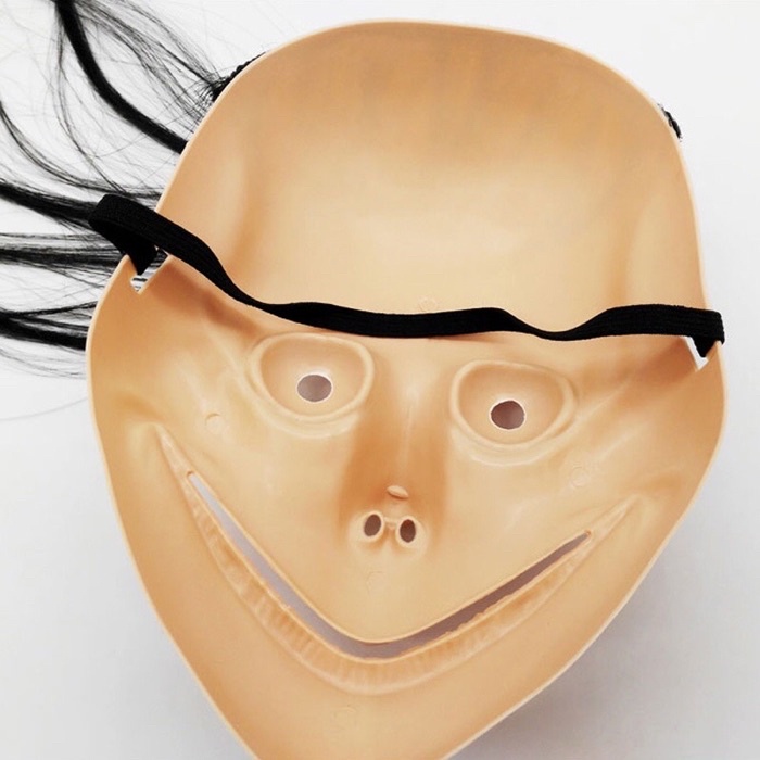 [SG Seller] Momo Horror Mask Plastic Halloween Scary Wig Costume Party ...
