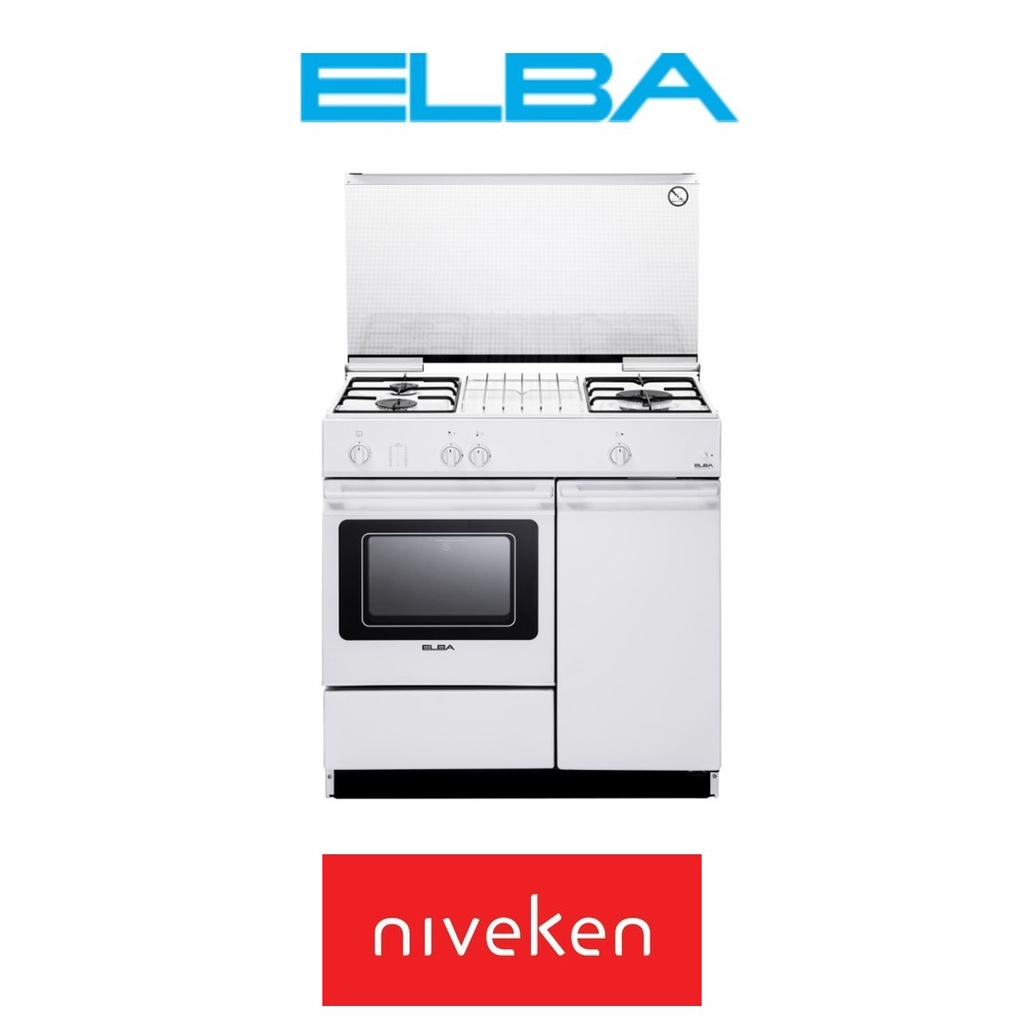 Elba EGC 836 WH Free Standing Cooker Gas Oven | Shopee Singapore