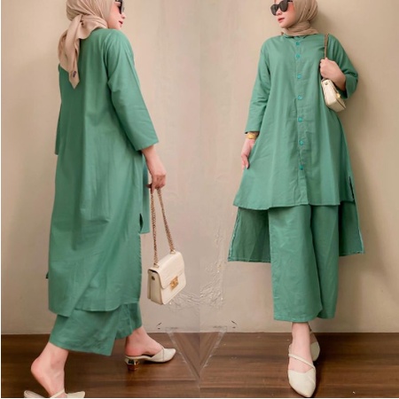 Muslimah Long Tunic Tops Set For Women, Teenagers, Plain, Latest Eid ...