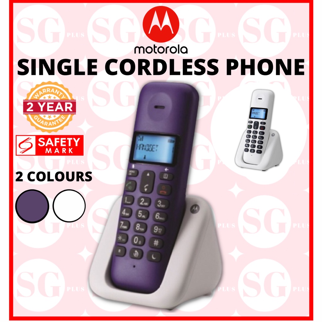 Motorola T301 Single Cordless Phone | Shopee Singapore