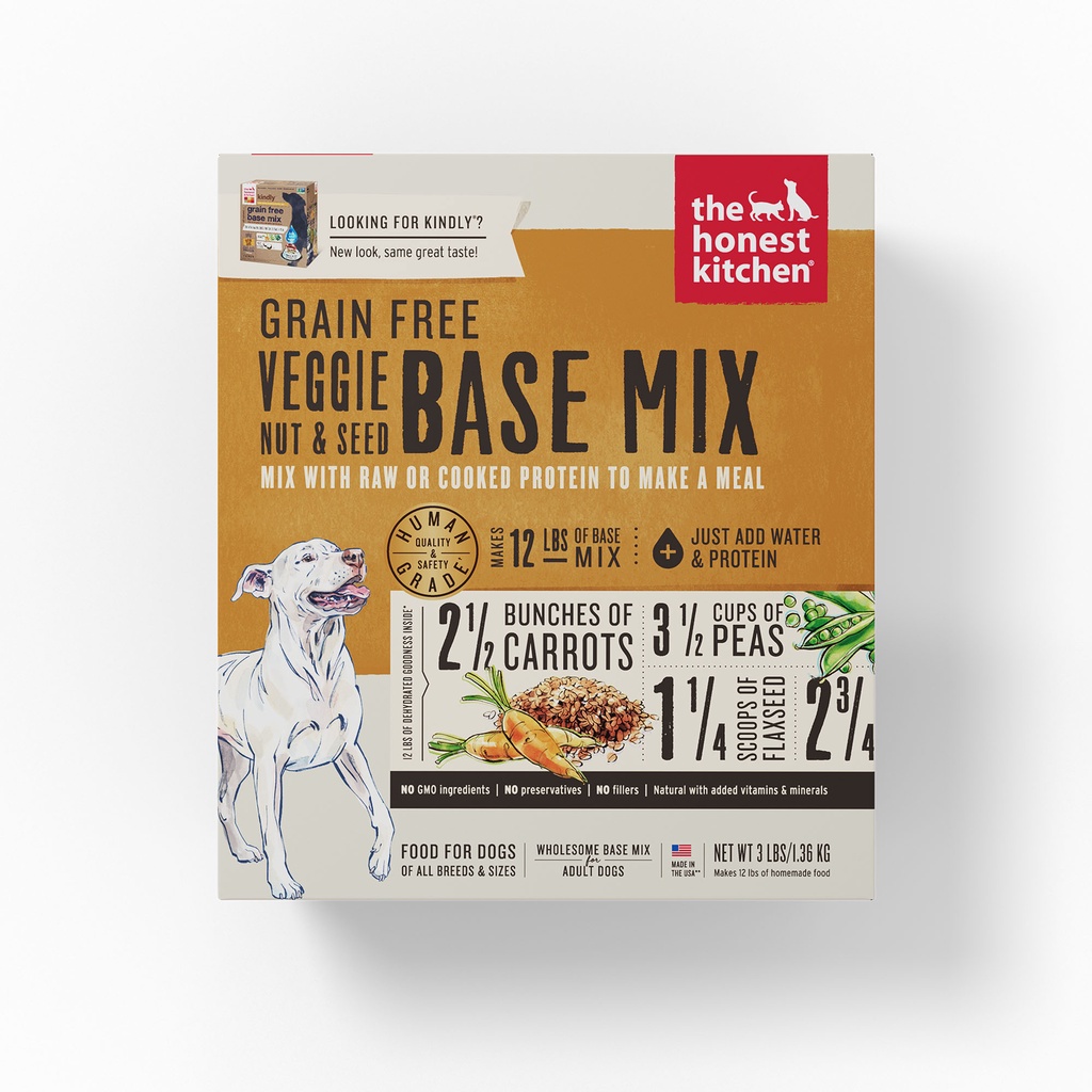The Honest Kitchen Dog Dehydrated Grain Free Nuts & Seeds Base Mix ...