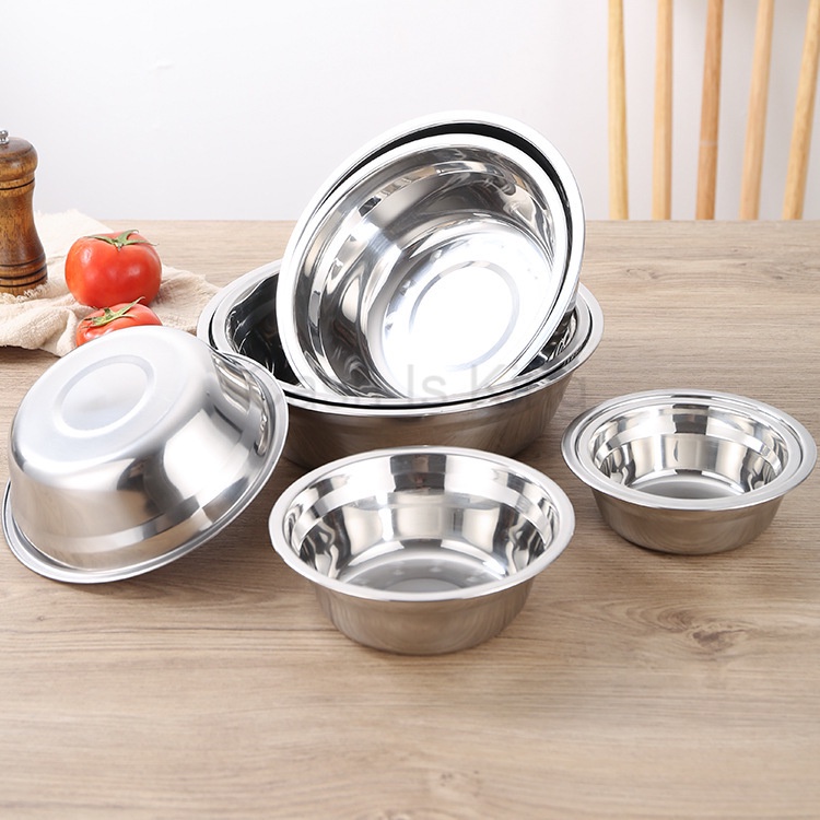 STAINLESS STEEL BASIN / BOWL (14CM / 16CM / 18CM / 20CM / 22CM / 24CM ...