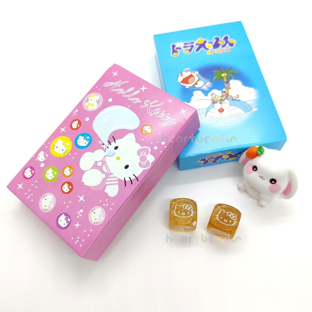 Hello Kitty Poker Cards / Glitter Dice / Doraemon Design Poker Decks ...