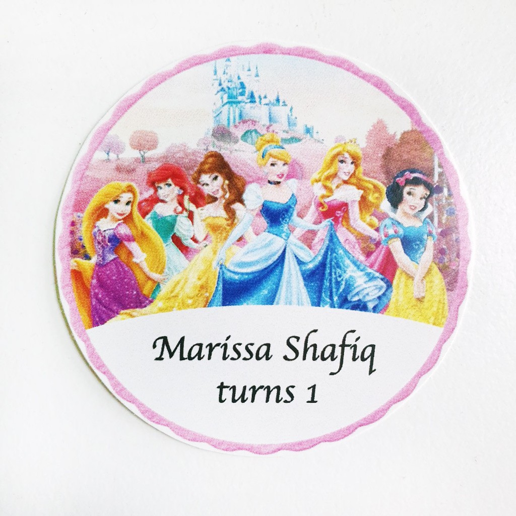 Disney Princess Birthday Stickers | Shopee Singapore