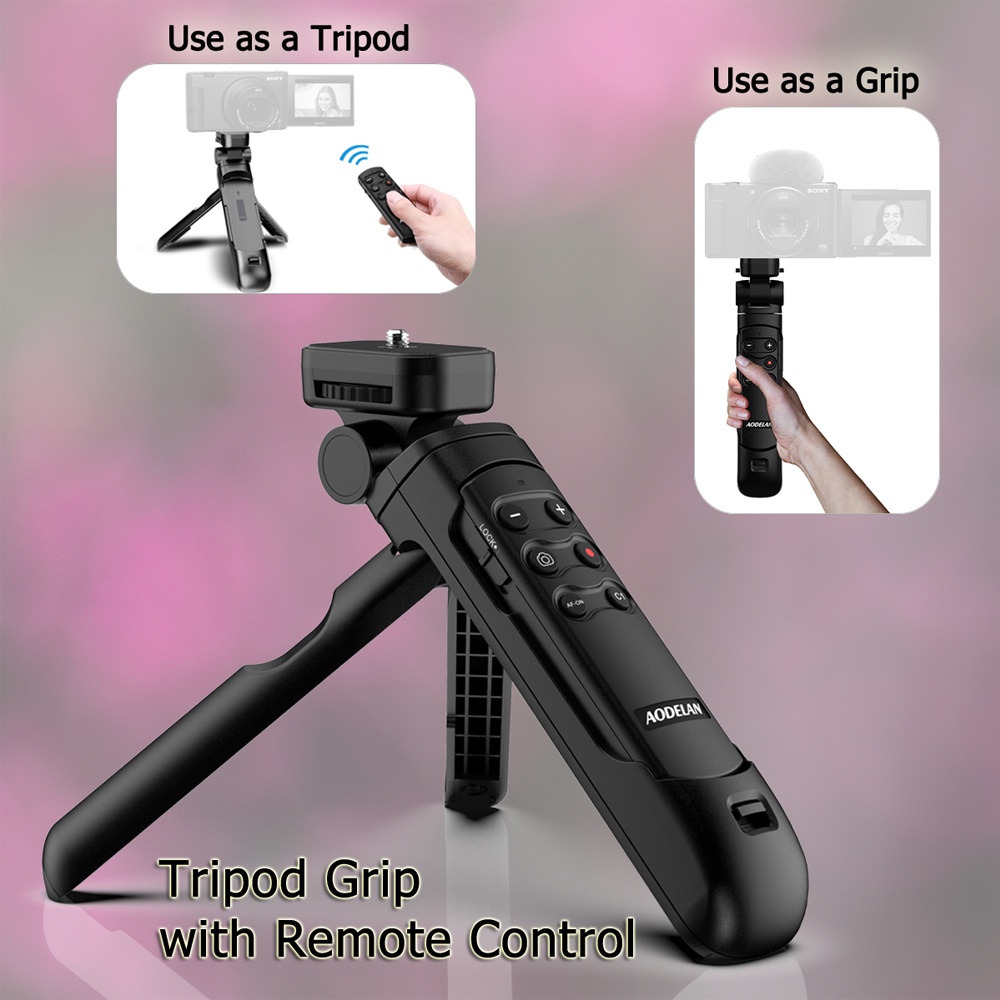 AODELAN Wireless Shooting Grip Tripod with Remote Control For Sony A6700, A7S III, A7 IV, A7R ...