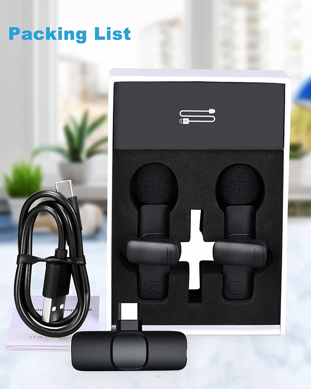 【SG🇸🇬 Ready Stock】Wireless Microphone for All Phones Wireless Lavalier ...