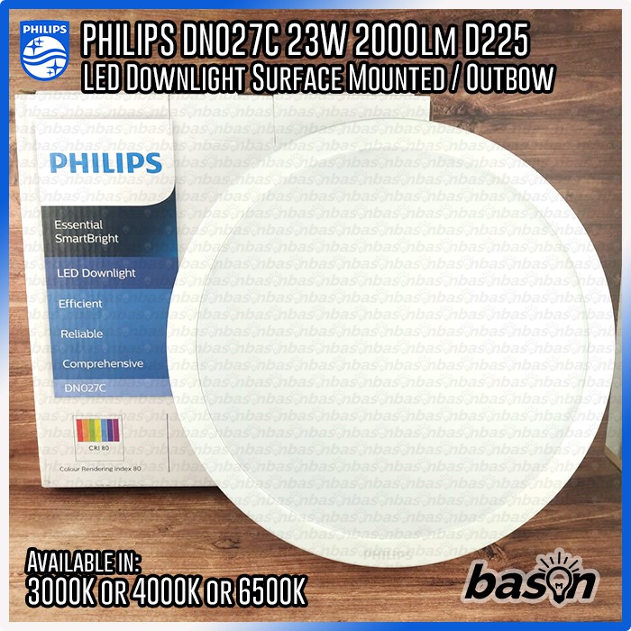Philips DN027C 23W 9" D225 - LED Downlight Outbow | Shopee Singapore