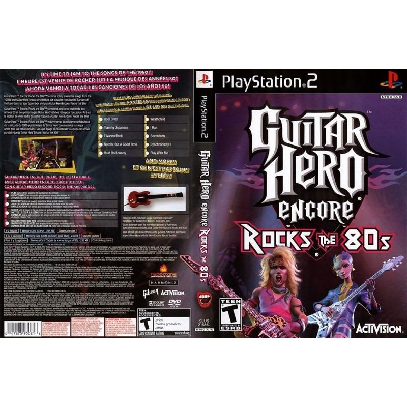 PS2 CD DVD GAMES(Guitar Hero Encore: Rocks the 80s) | Shopee Singapore