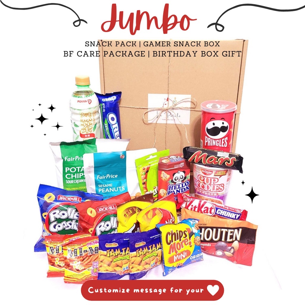 [SG]Snack Pack Jumbo/Gamer Snack Box/BF Care Package/Birthday/Ramadan ...