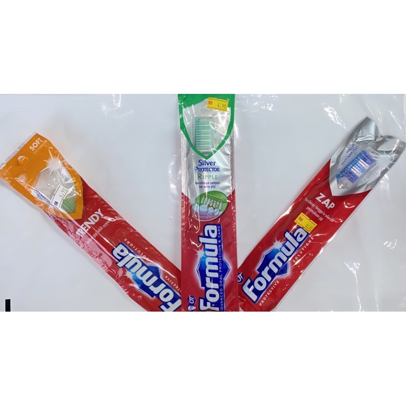 Formula Toothbrush Soft, Medium, Silver Protection (1pc) | Shopee Singapore