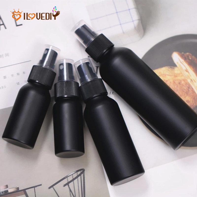 10-200ML Empty Black Plastic Spray Bottles / Press-on Disinfectant ...