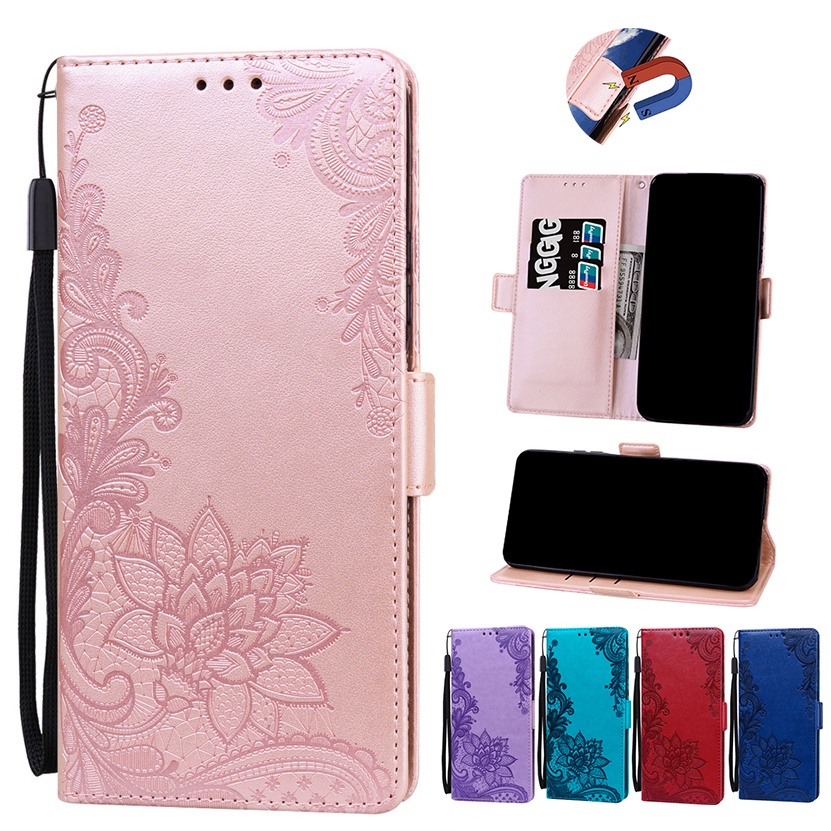 Lace Leather Flip Case For Xiaomi Redmi 14C A5 A3 13C 13X 12C 11A A1 A2 Note 13 12 10C 10A 9T 9C ...
