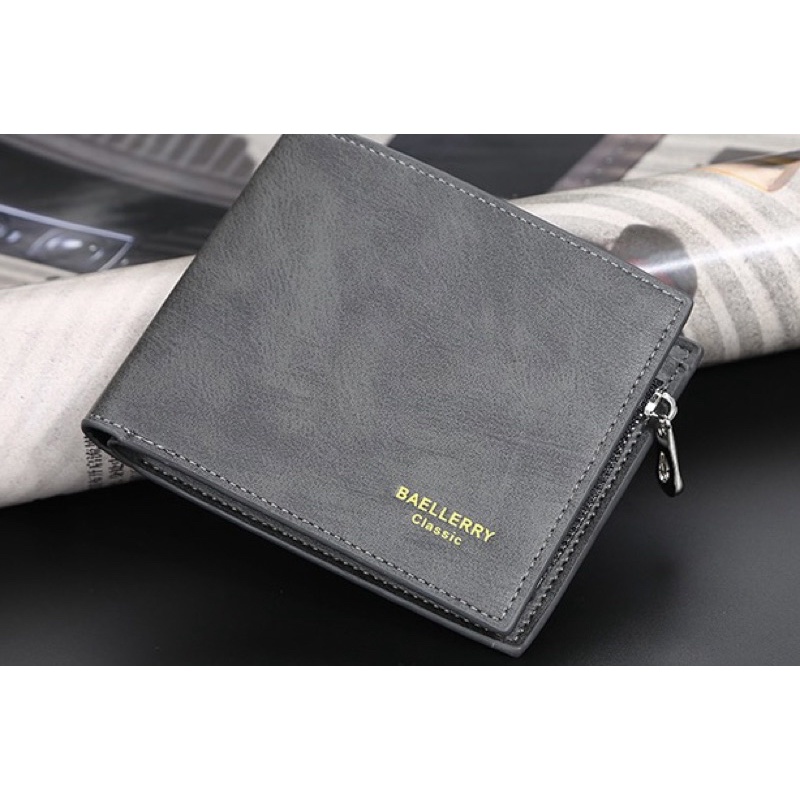[FREE GIFT BOX] Korean style short wallet for men with coin pouch free ...