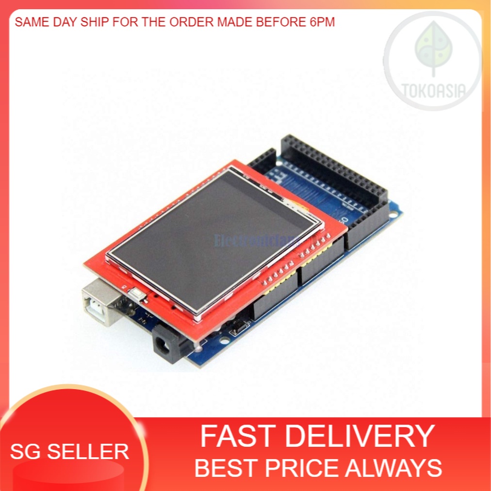 (Ready Stock) 2.4" inch TFT LCD Shield Touch Panel Display Module ...