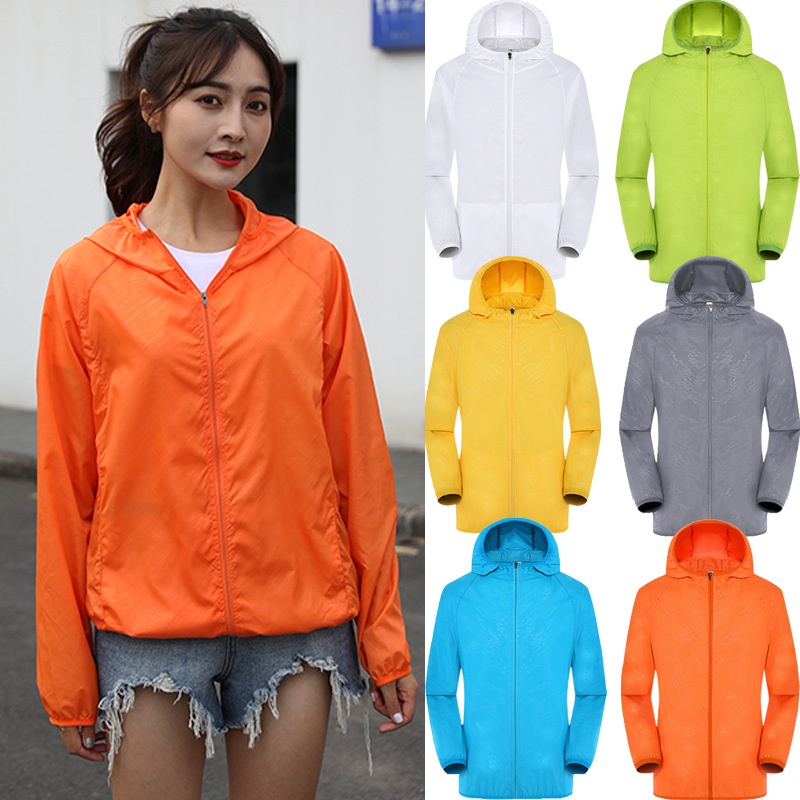 Women Men Ultra-Light Rainproof Windbreaker Jacket Breathable ...