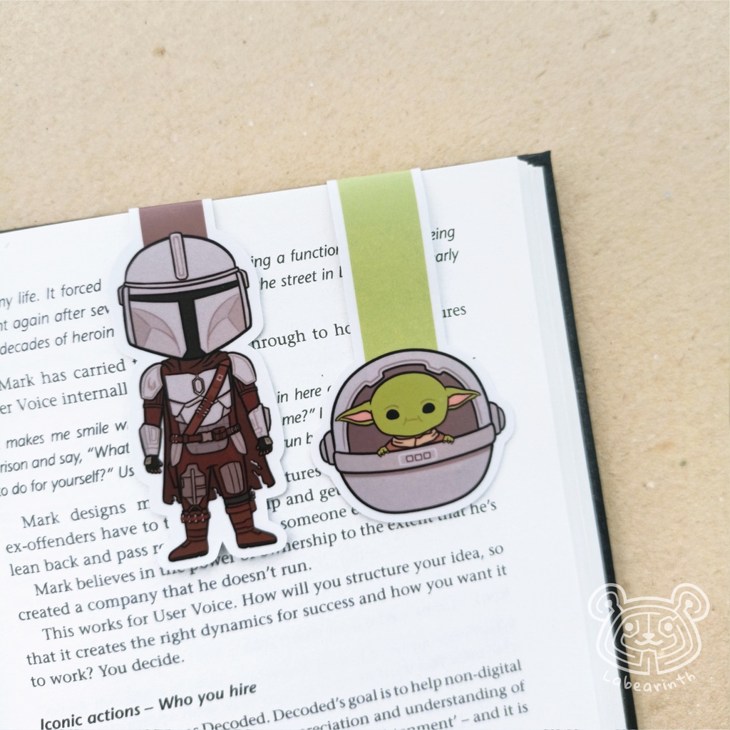 The Mandalorian Magnetic Bookmark | Grogu The Child Baby Yoda | Star ...