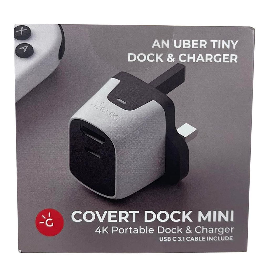 GENKI Covert Dock Mini - 4K Portable Dock & Charger for Nintendo Switch ...